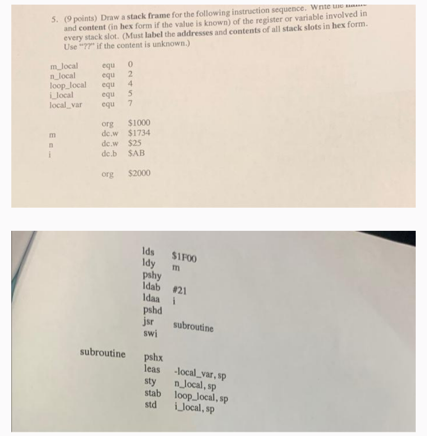 Solved Please do what the question wants , ﻿DRAW THE STACK | Chegg.com