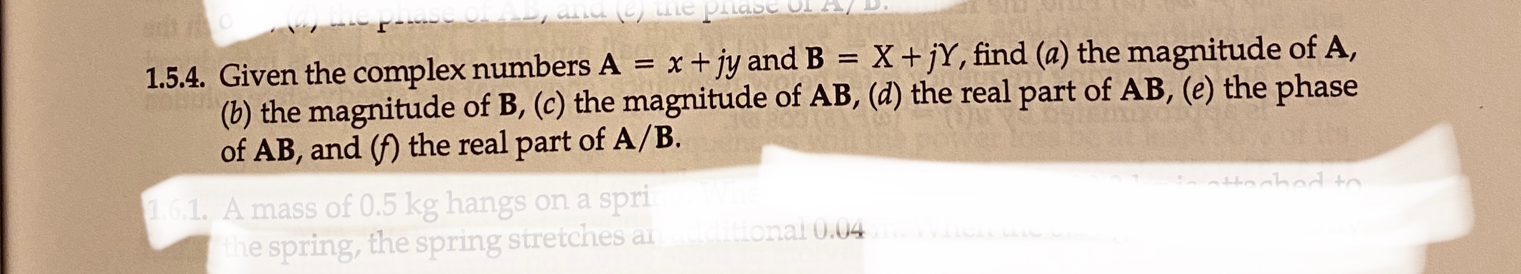 Solved و با ساب Le Pulasy 1.5.4. Given the complex numbers A | Chegg.com