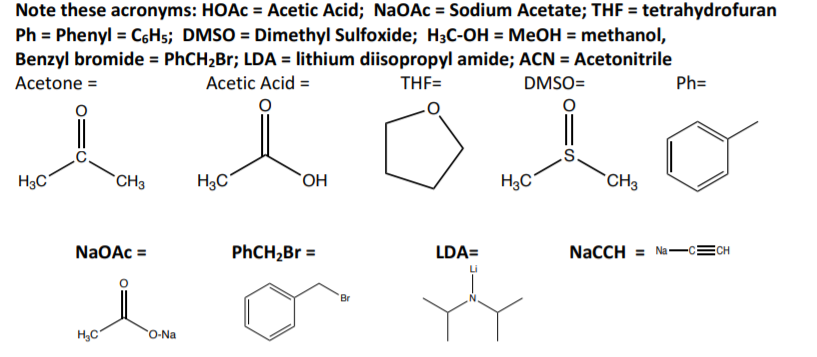 Solved Note these acronyms: HOAc = Acetic Acid; NaoAc = | Chegg.com