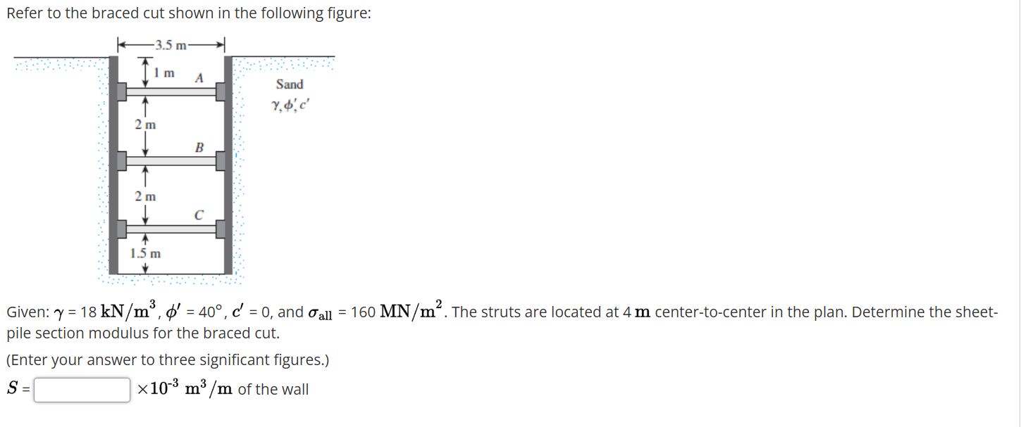 Solved Refer to ﻿the braced cut shown in ﻿the following | Chegg.com