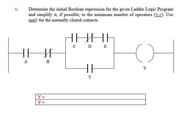 Solved Determine the initial Boolean expression for the | Chegg.com