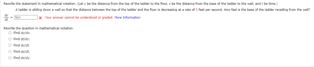 Solved Rewrite the statement in mathematical notation. (Let | Chegg.com