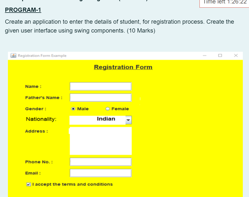 Solved Create an application to enter the details of | Chegg.com