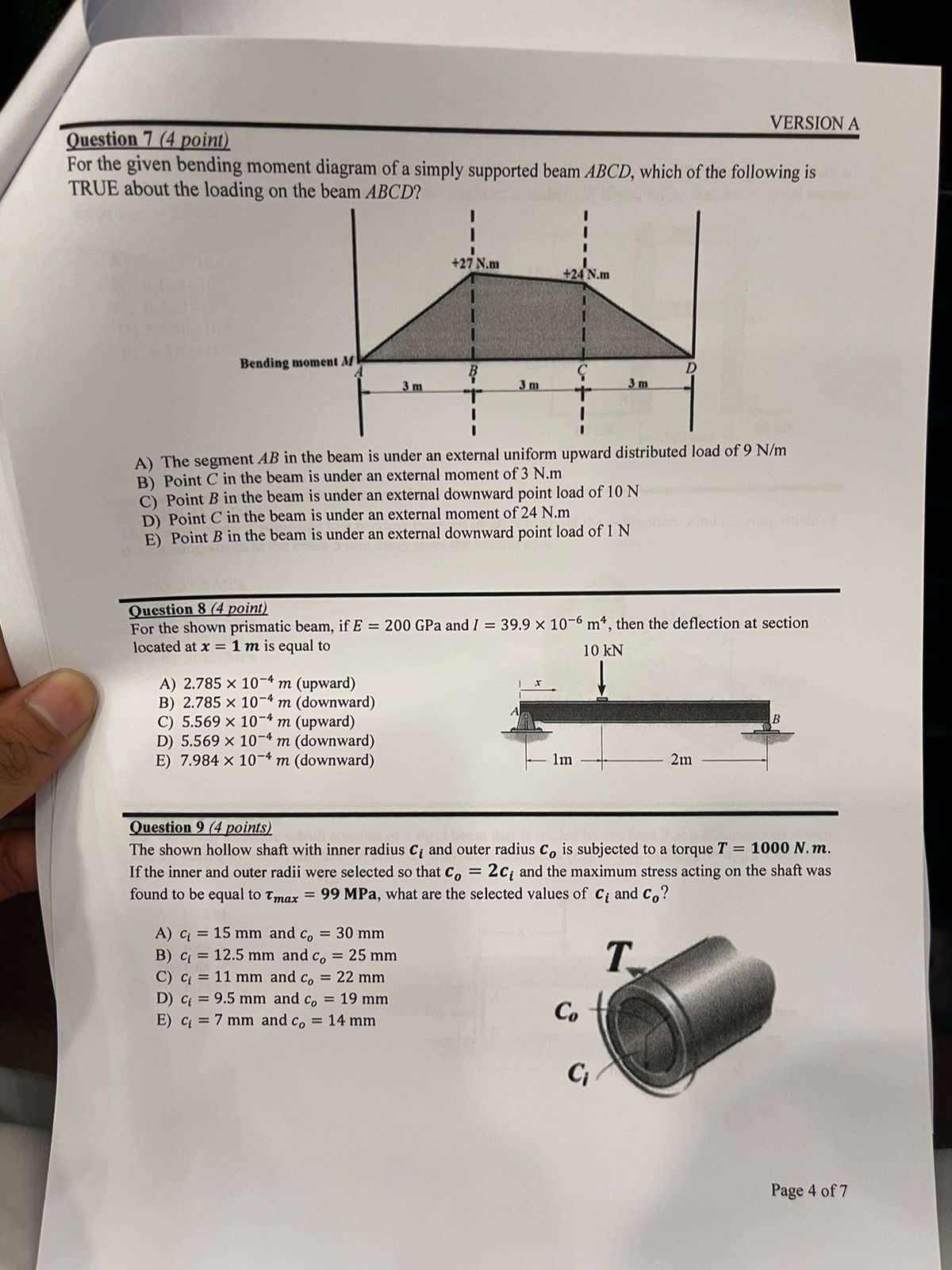 Solved Max moment Beam In a beam, the maximum shear force | Chegg.com
