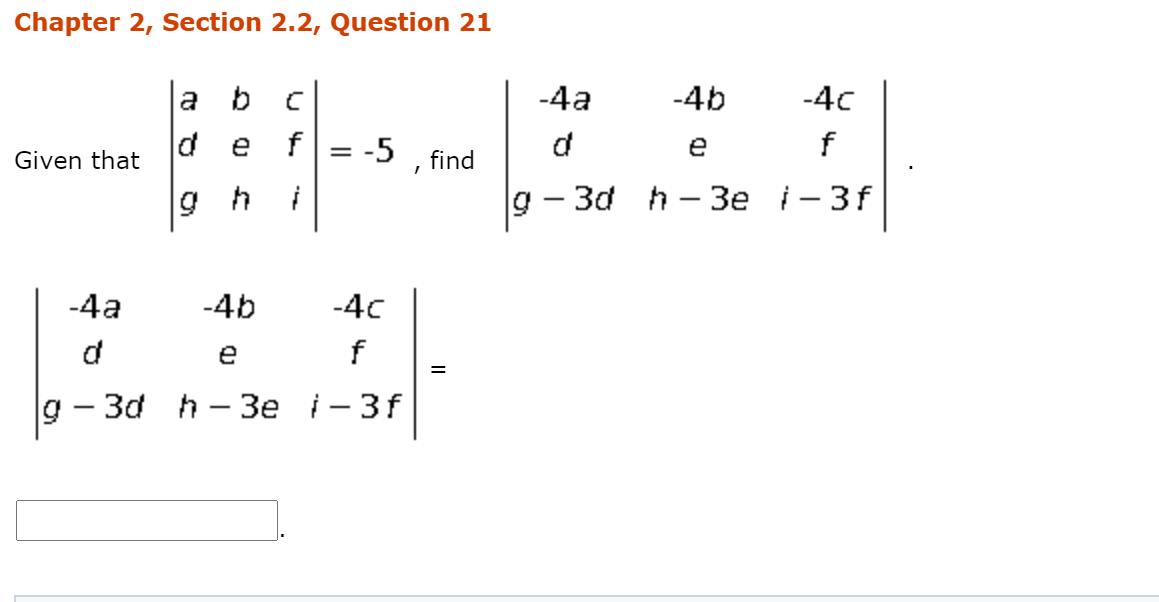 Solved Chapter 2, Section 2.2, Question 21 C -40 a b de -4a | Chegg.com