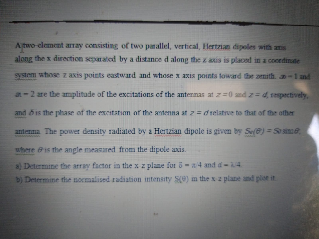 Solved A Two Element Array Consisting Of Two Parallel 7289