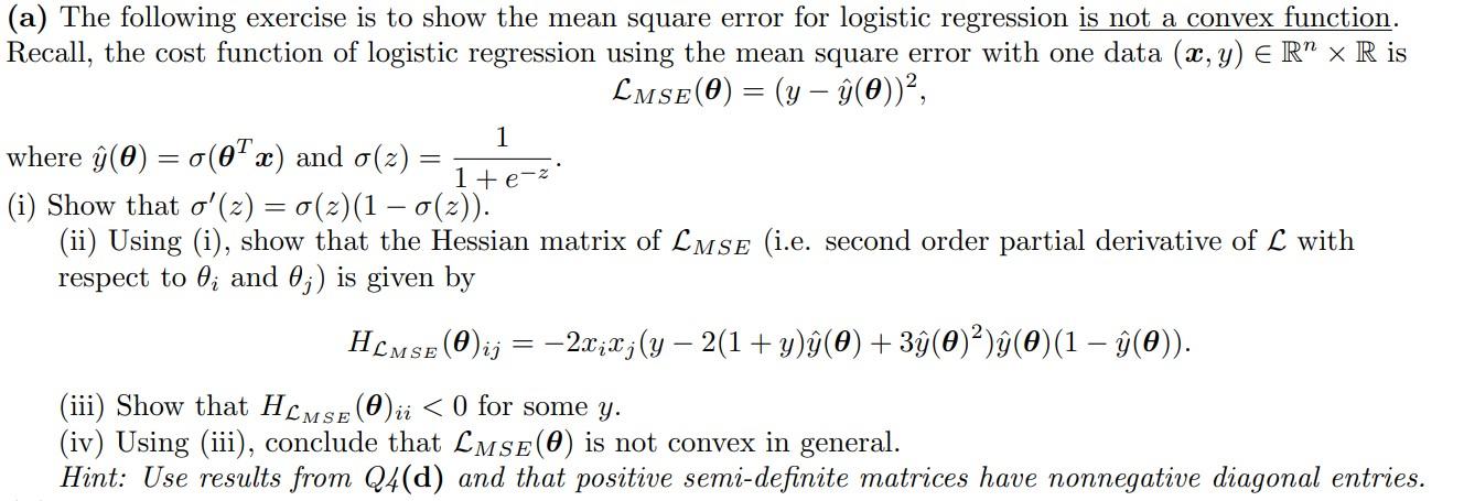 (a) The following exercise is to show the mean square | Chegg.com