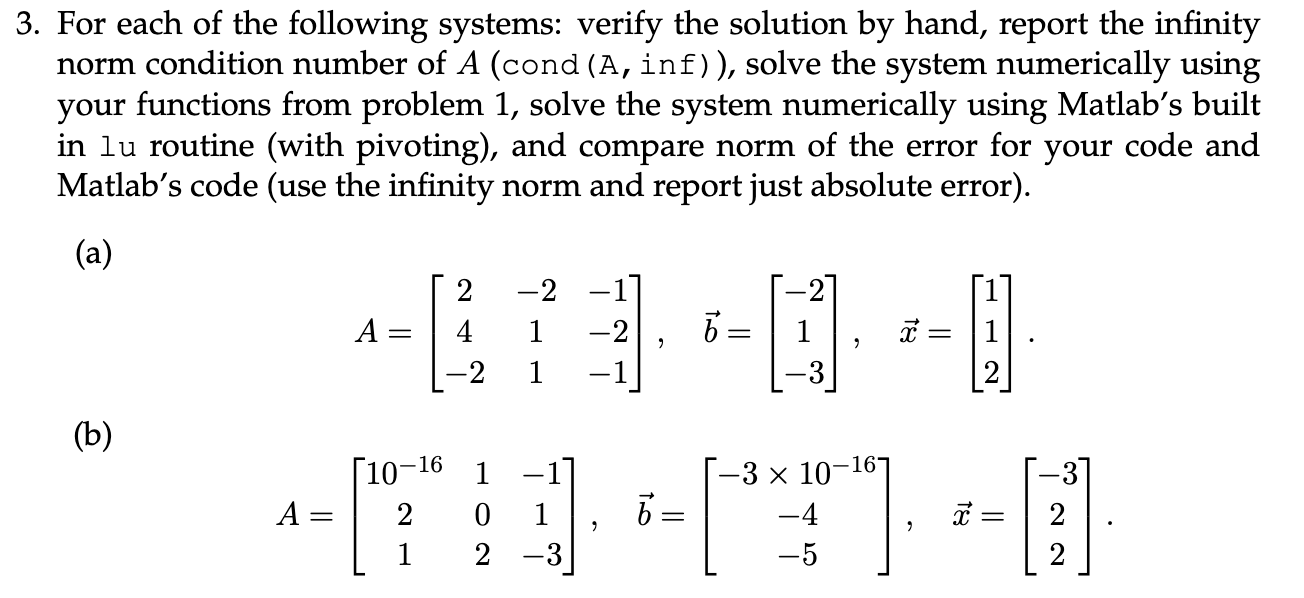 Solved - function y= naiveLTriSol (L,b). This function | Chegg.com