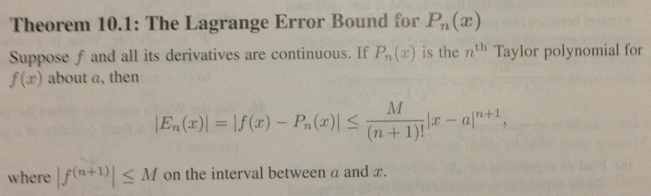 Solved In Exercises 1-8, use Theorem 10.1 to find a bound | Chegg.com