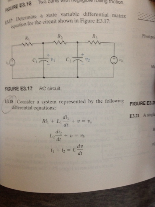 Solved Determine a state variable differential matrix | Chegg.com