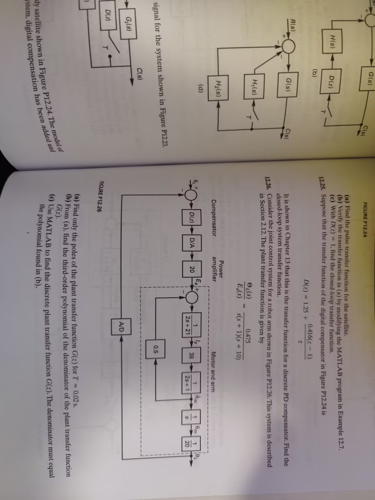 Figure P12 24 A Find The Pulse Transfer Function