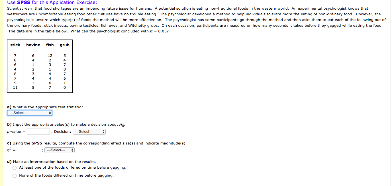Solved Use SPSS for this Application Exercise: Scientist | Chegg.com