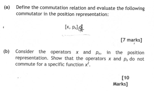 Solved Define the commutation relation and evaluate the | Chegg.com