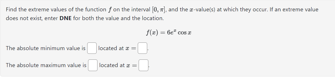 Solved Find the extreme values of the function f on the | Chegg.com