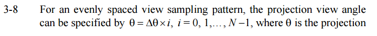 Solved -8 For an evenly spaced view sampling pattern, the | Chegg.com