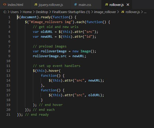 Solved Problem-3: Create a Rollover Plugin (25 points) In | Chegg.com
