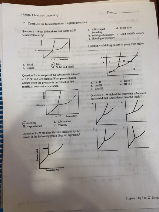 Solved General Chemistry Laboratory I1 2. Complete the | Chegg.com