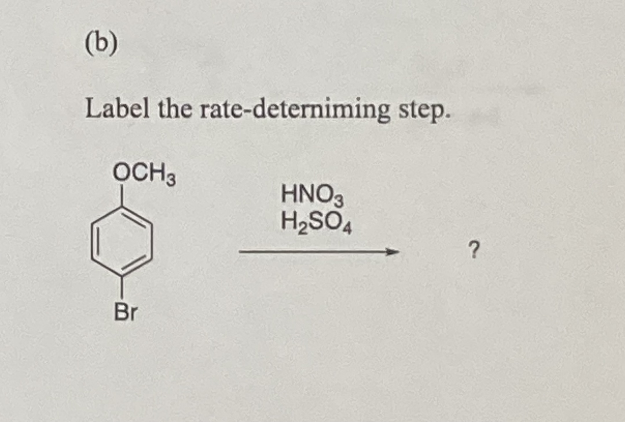 (b) Label the rate-deterniming step. | Chegg.com