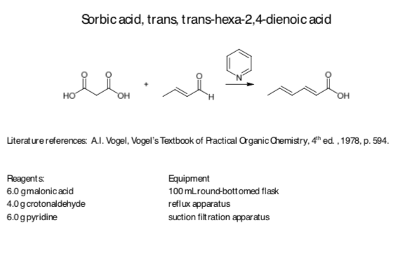 Solved Sorbic acid, trans, trans-hexa-2,4-dienoic acid | Chegg.com