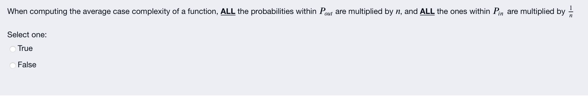 Solved When Computing The Average Case Complexity Of A 7736