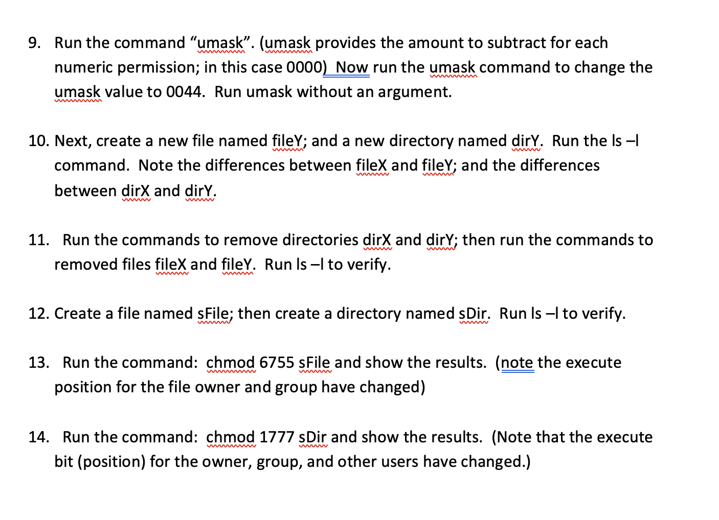 Solved 9 Run The Command Umask Umask Provides The 