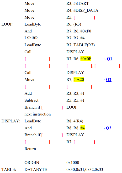 Solved The Next Program Is Written To Display 3-byte 