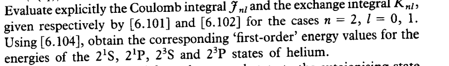 Solved Evaluate explicitly the Coulomb integral Fnl ﻿and the | Chegg.com