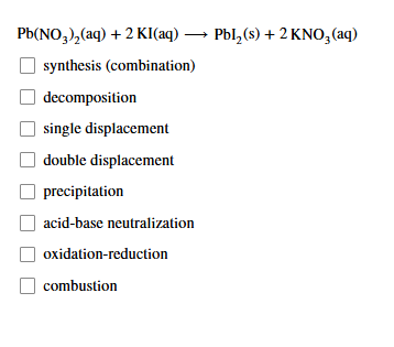 Solved ```Pb(NO ﻿ synthesis (combination) | Chegg.com