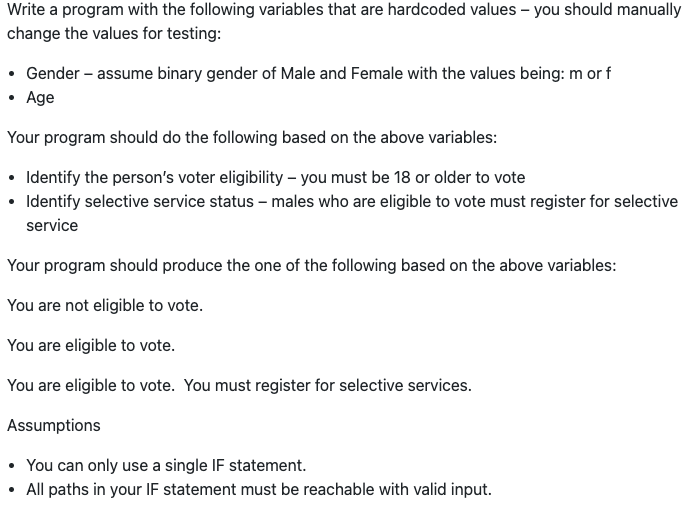 Solved Write a program with the following variables that are | Chegg.com