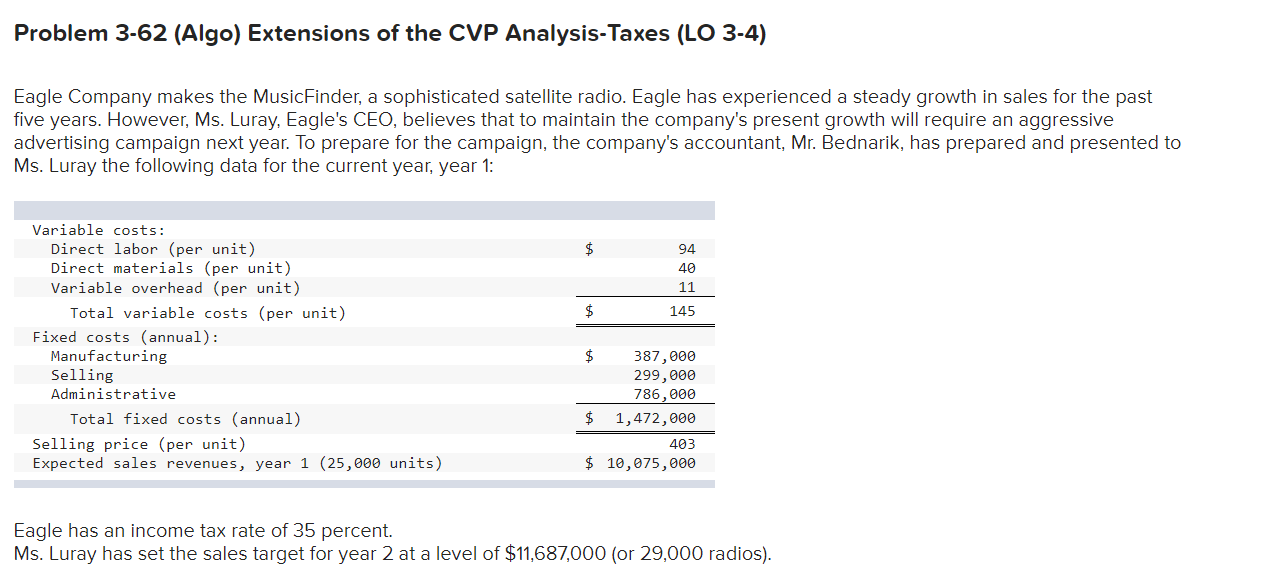 Solved Problem 3-62 (Algo) Extensions of the CVP | Chegg.com