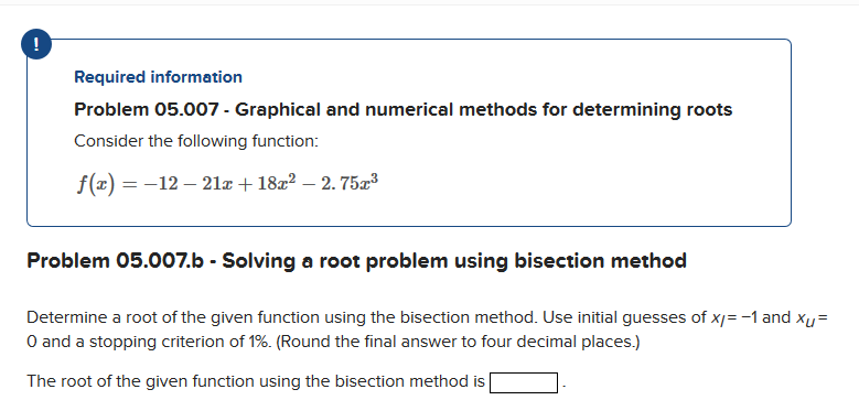 Solved ! Required information Problem 05.007 - Graphical and | Chegg.com