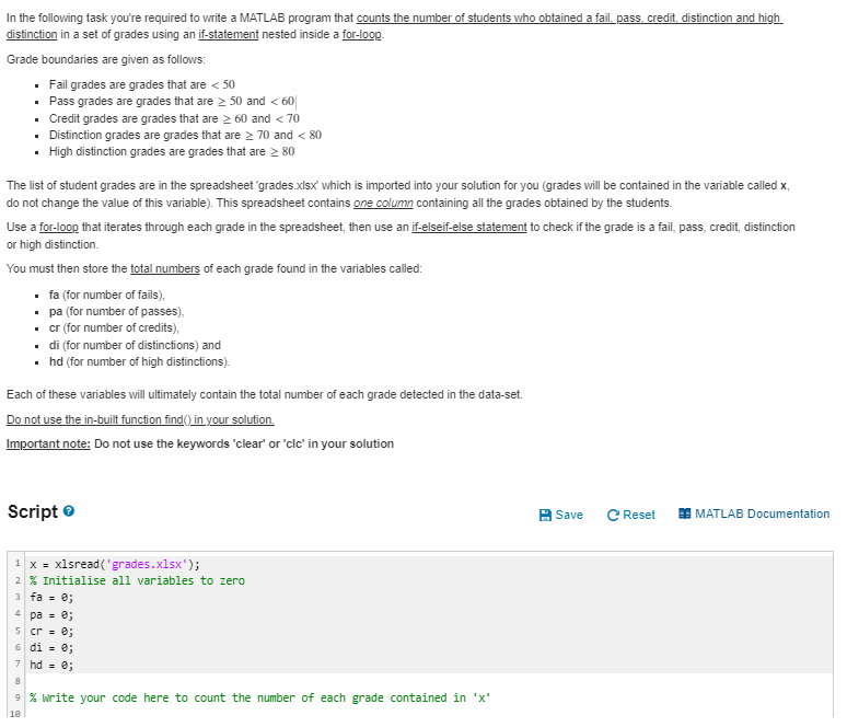 Solved In the following task you're required to write a | Chegg.com