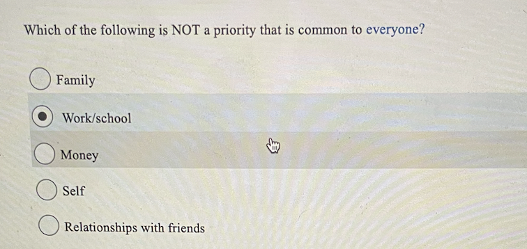 Solved Which of the following is NOT a priority that is | Chegg.com