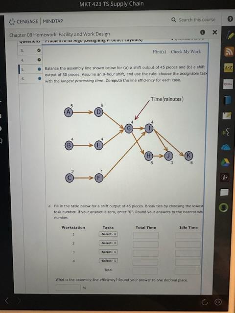 Solved Chapter 03 Homework: Facility and Work Design (i) 3. | Chegg.com