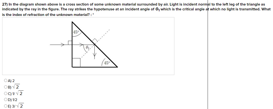 Solved 27) In the diagram shown above is a cross section of | Chegg.com