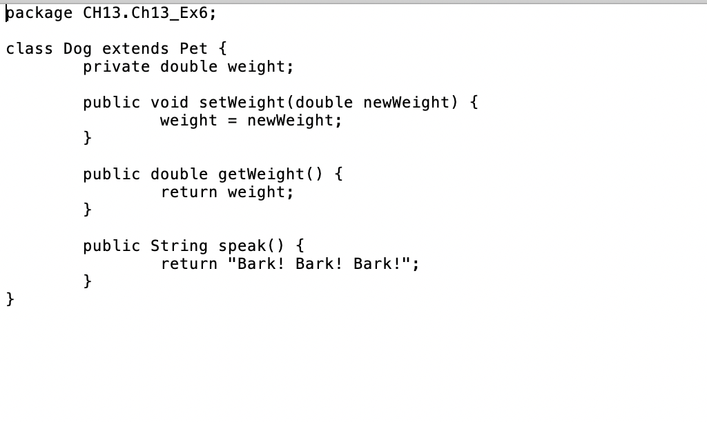 Solved Program Asignment #7 - Pet Class Submit Assignment | Chegg.com