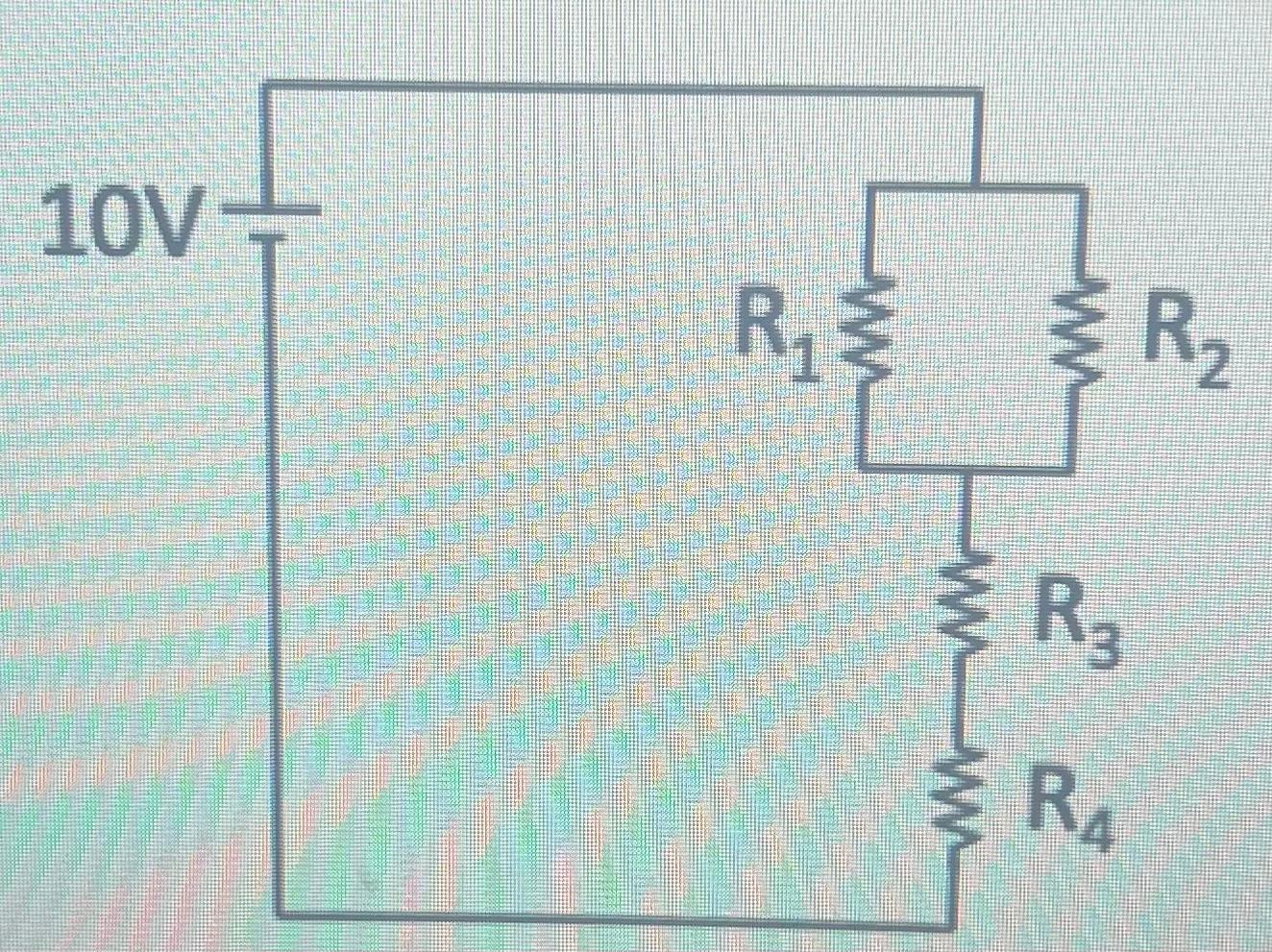 Solved R1 = 100 Ω , R2 = 30 Ω , R3 = 56 Ω , R4 = 92 Ω . | Chegg.com