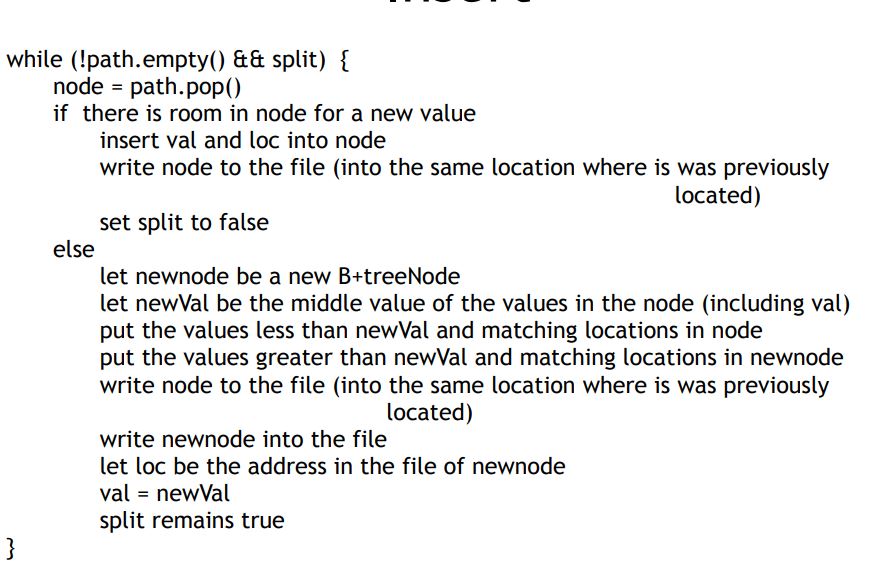 Implement the DBTable and the BTree classes shown on | Chegg.com