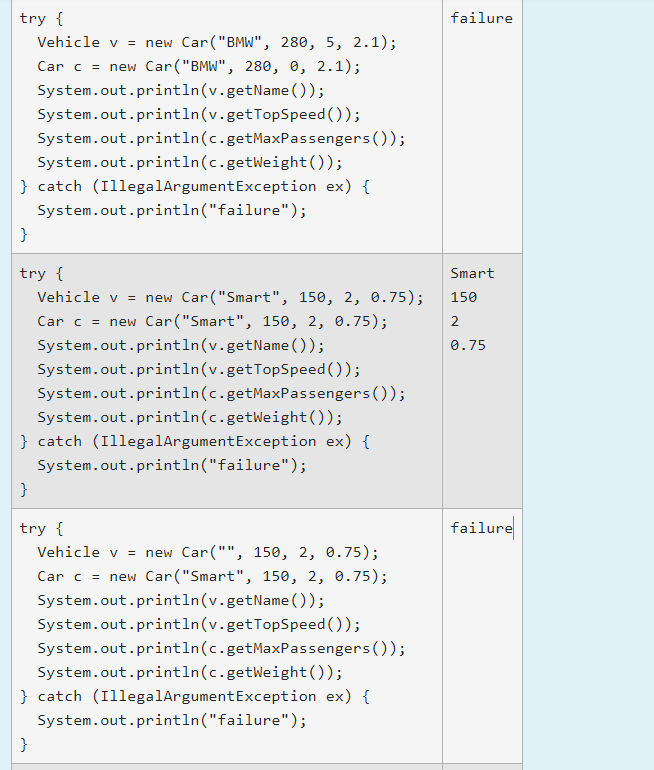 Solved Define a class named Car which implements the | Chegg.com