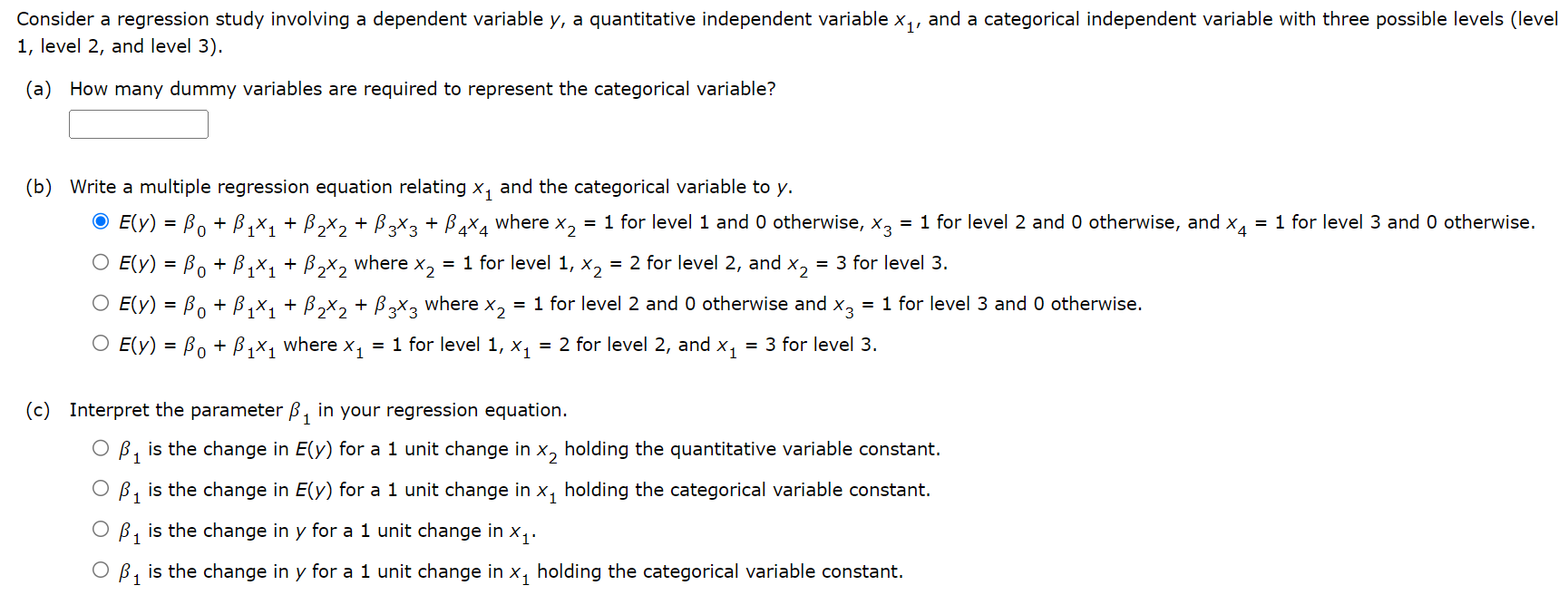 Solved Consider a regression study involving a dependent | Chegg.com