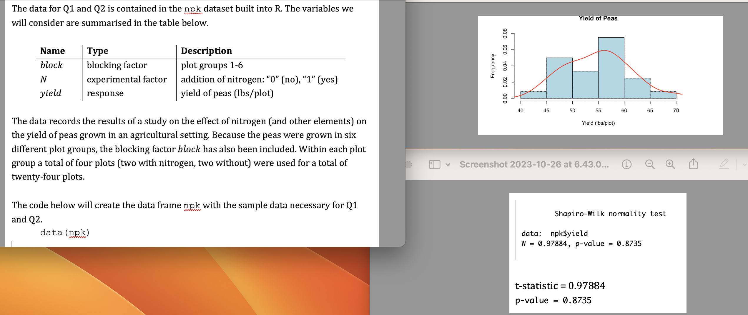 1a) ﻿Construct a histogram of the full sample of | Chegg.com