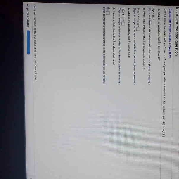 Solved Instructor-created question Course Note Packet | Chegg.com