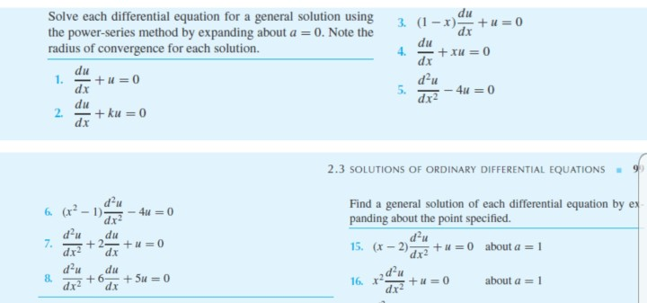 Solve each differential equation for a general | Chegg.com