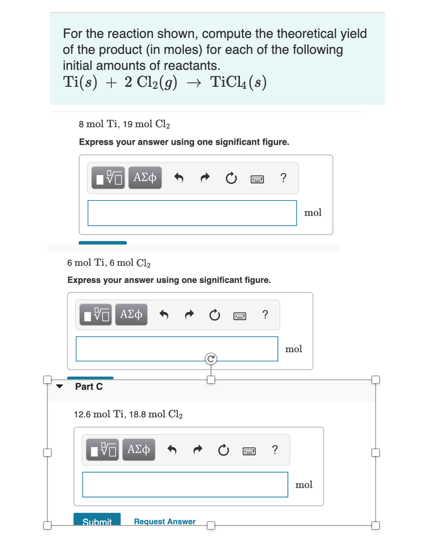 Solved For the reaction shown, compute the theoretical yield | Chegg.com