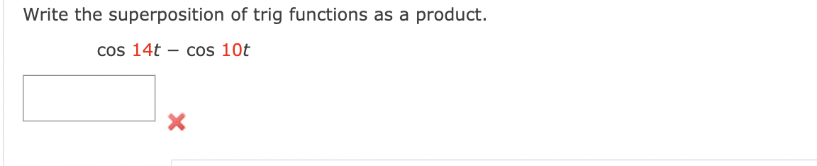 Solved Write the superposition of trig functions as a | Chegg.com