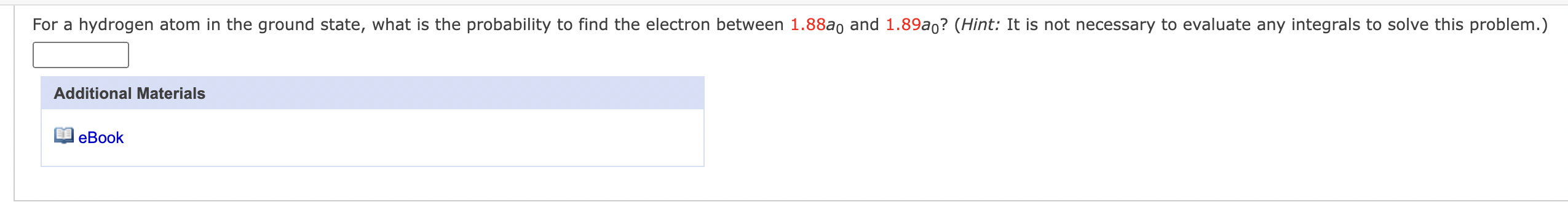 Solved Additional Materials eBook | Chegg.com