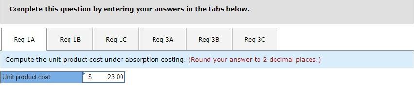 Solved I have 1a, 1b, 1c completed, I just need help with 3a | Chegg.com