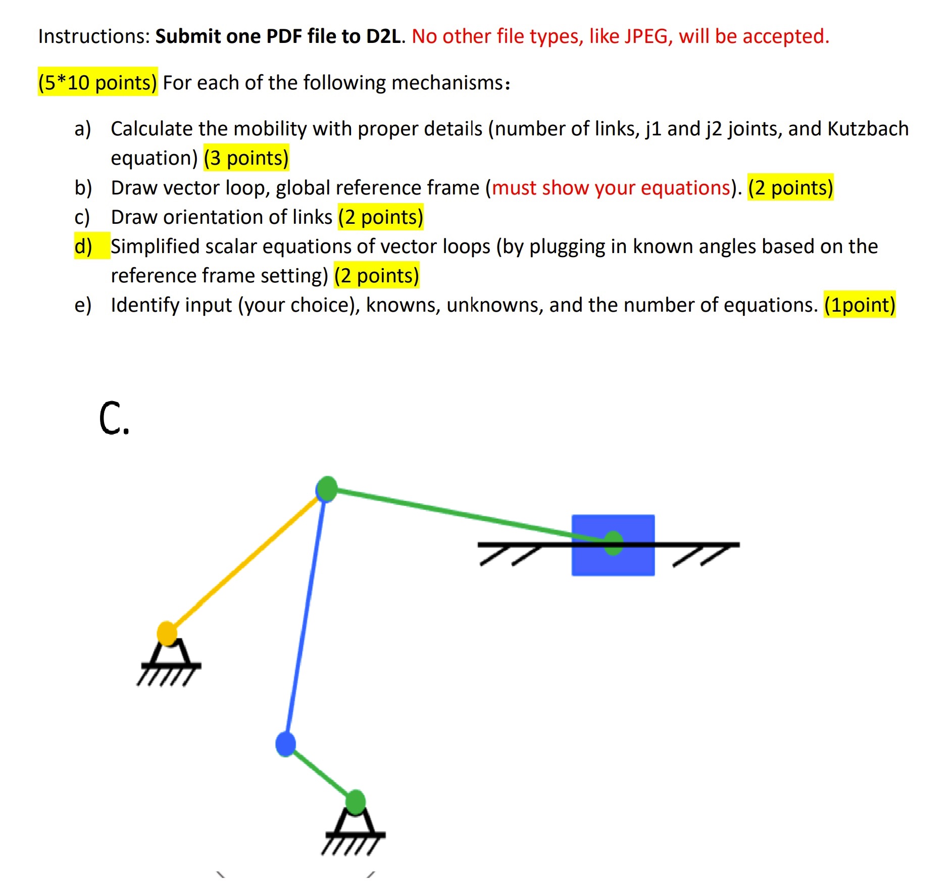 Solved Instructions: Submit one PDF file to D2L. No other | Chegg.com