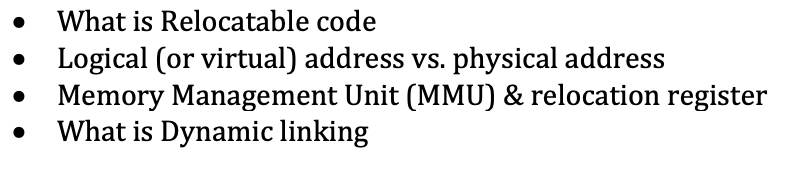 . What is Relocatable code Logical (or virtual) | Chegg.com