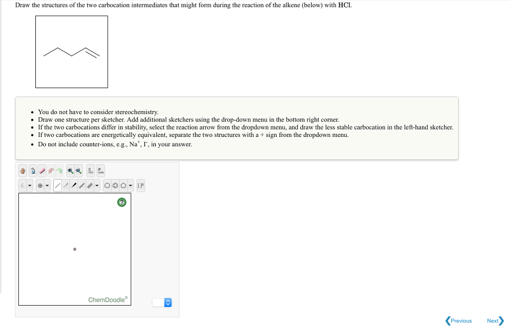 Solved Draw the structures of the two carbocation | Chegg.com